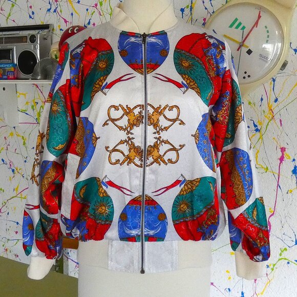 Vintage | Jackets & Coats | Vintage Mighty Satin Baroque Hot Air ...
